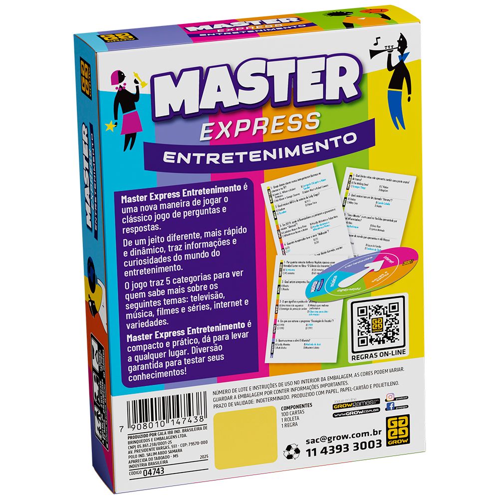Jogo Master Express Entretenimento - Grow - Barão Distribuidor