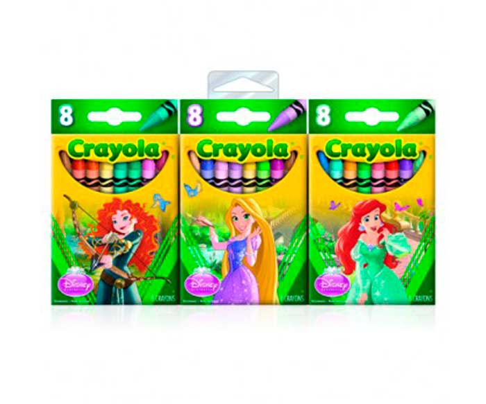 Giz de Cera 24 Unidades Princesas Pack | Toymania