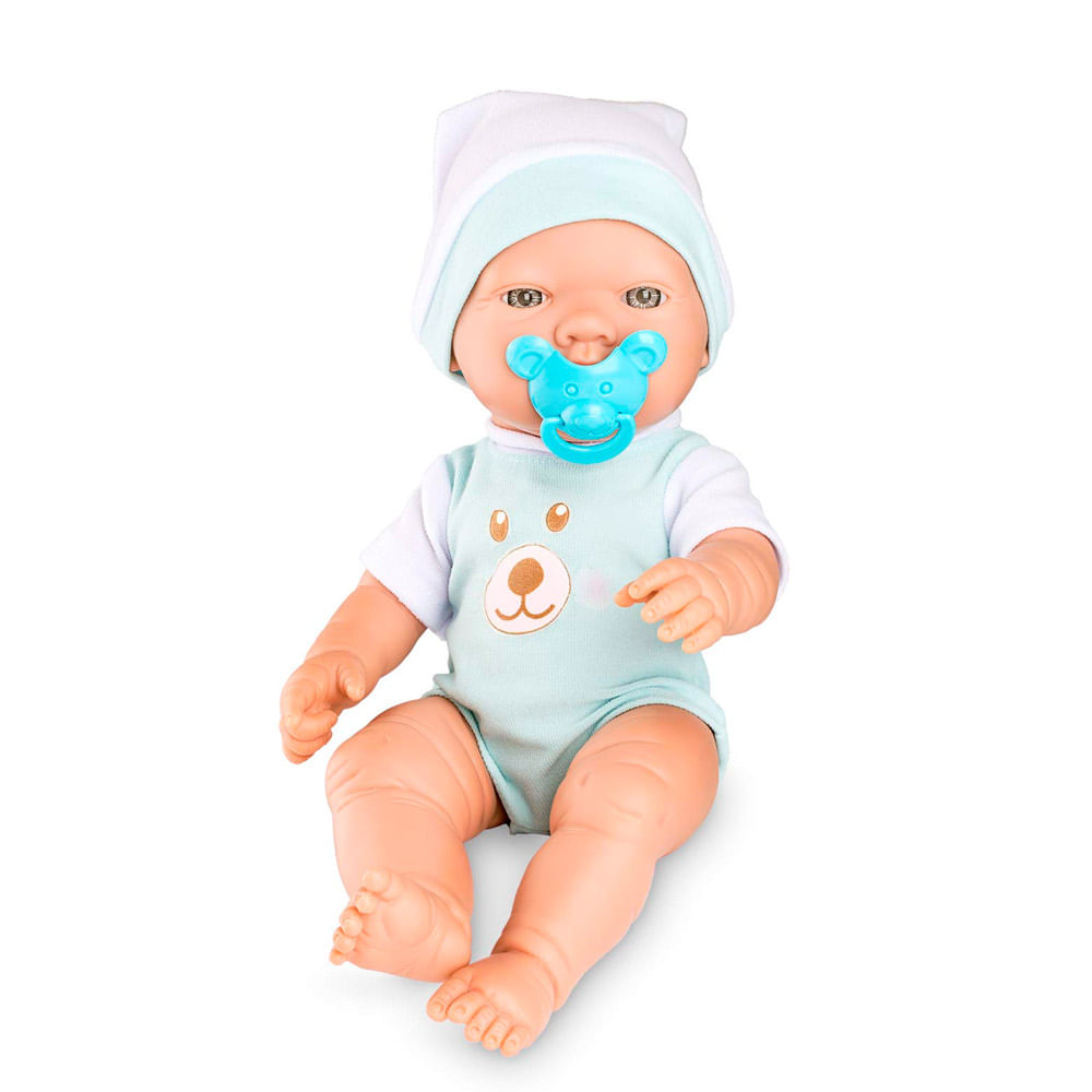 Boneca Bebezinho Real Primeiros Cuidados Menino - Roma | Toymania