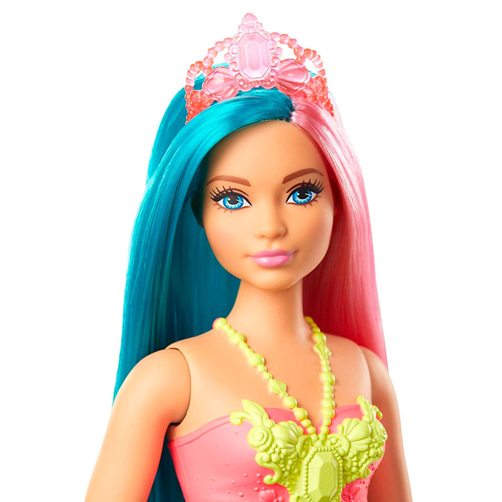 Barbie Dreamtopia Sereia Cabelo Rosa e Azul Turquesa - Mattel | Toymania