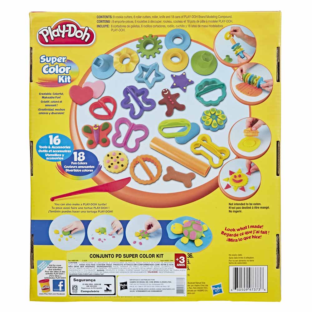 Play Doh Kit Super Color - Hasbro | Toymania - Barão Distribuidor