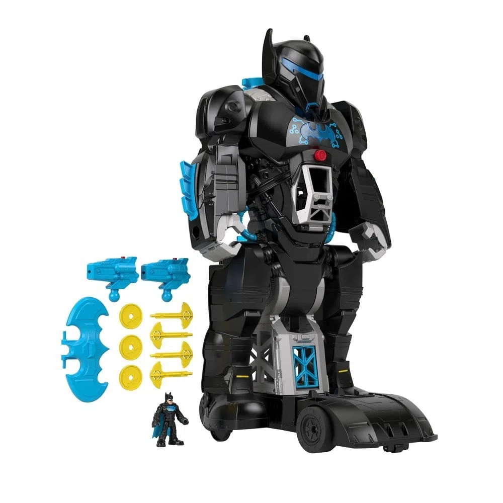 Imaginext DC Super Friends Robô Tech Batbot Preto - Mattel | Toymania ...