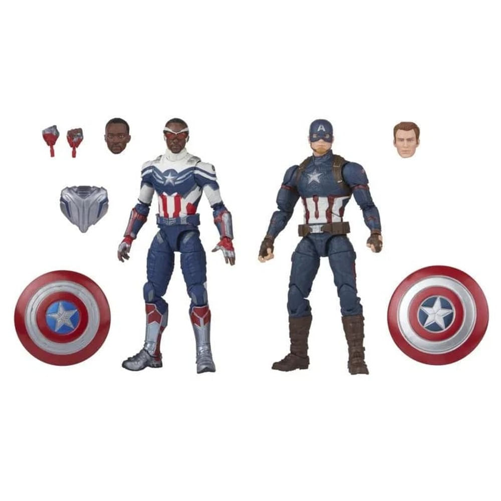 Pack Duplo Marvel Legends Steve Rogers e Sam Wilson - Hasbro - Barão ...