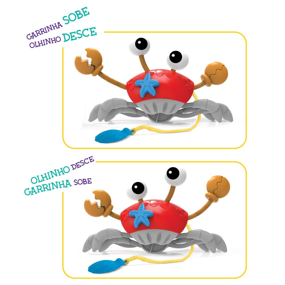 Caranguejo Cacá Mexe Perninhas - Elka | ToyMania
