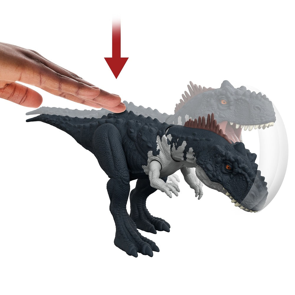 Jurassic World Domínio Roar Strikes Rajasaurus - Mattel | ToyMania