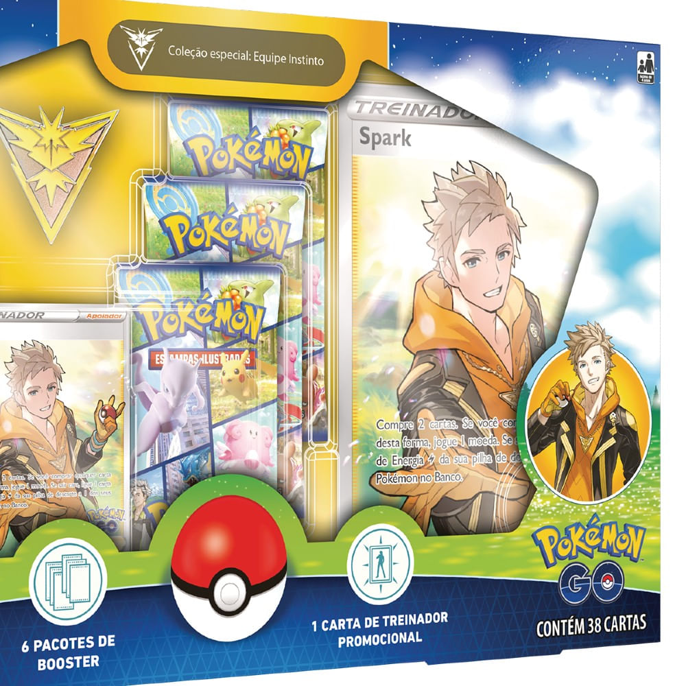 Pokémon GO Box Equipe Instinto Spark - Copag | ToyMania