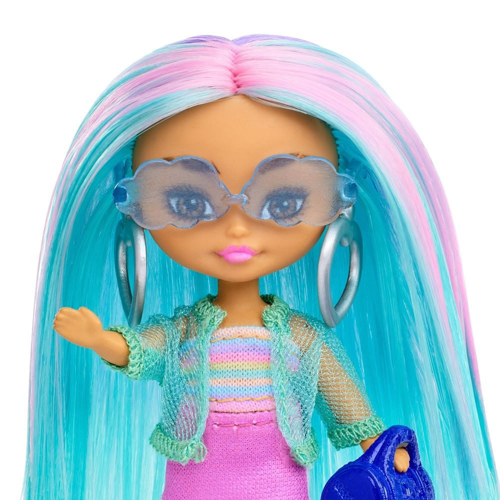 Barbie Extra Mini Minis Cabelo Azul - Mattel | Toymania
