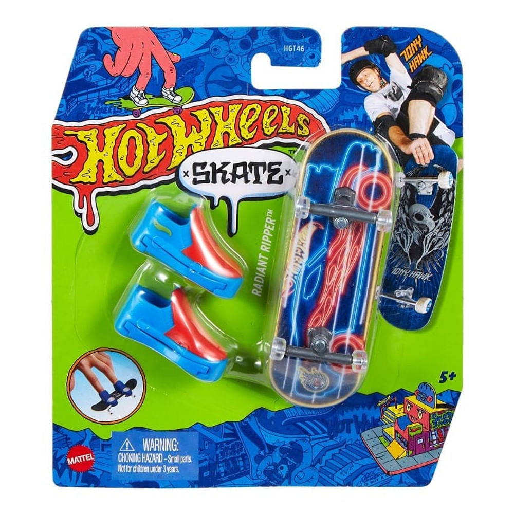 Hot Wheels Skate de Dedo Tony Hawk Radiant Ripper - Mattel | ToyMania