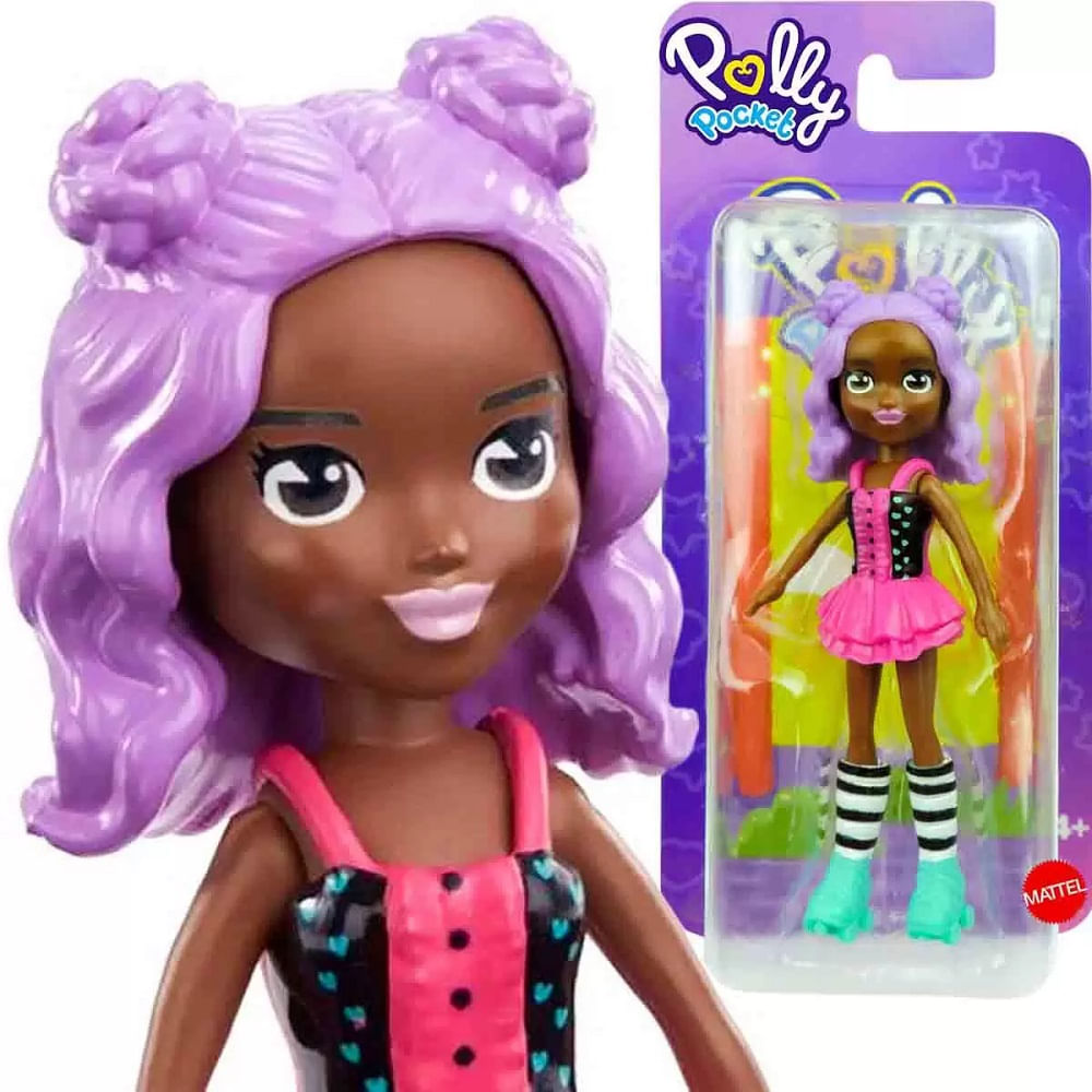 Polly Pocket Mini Boneca Negra - Mattel | Toymania