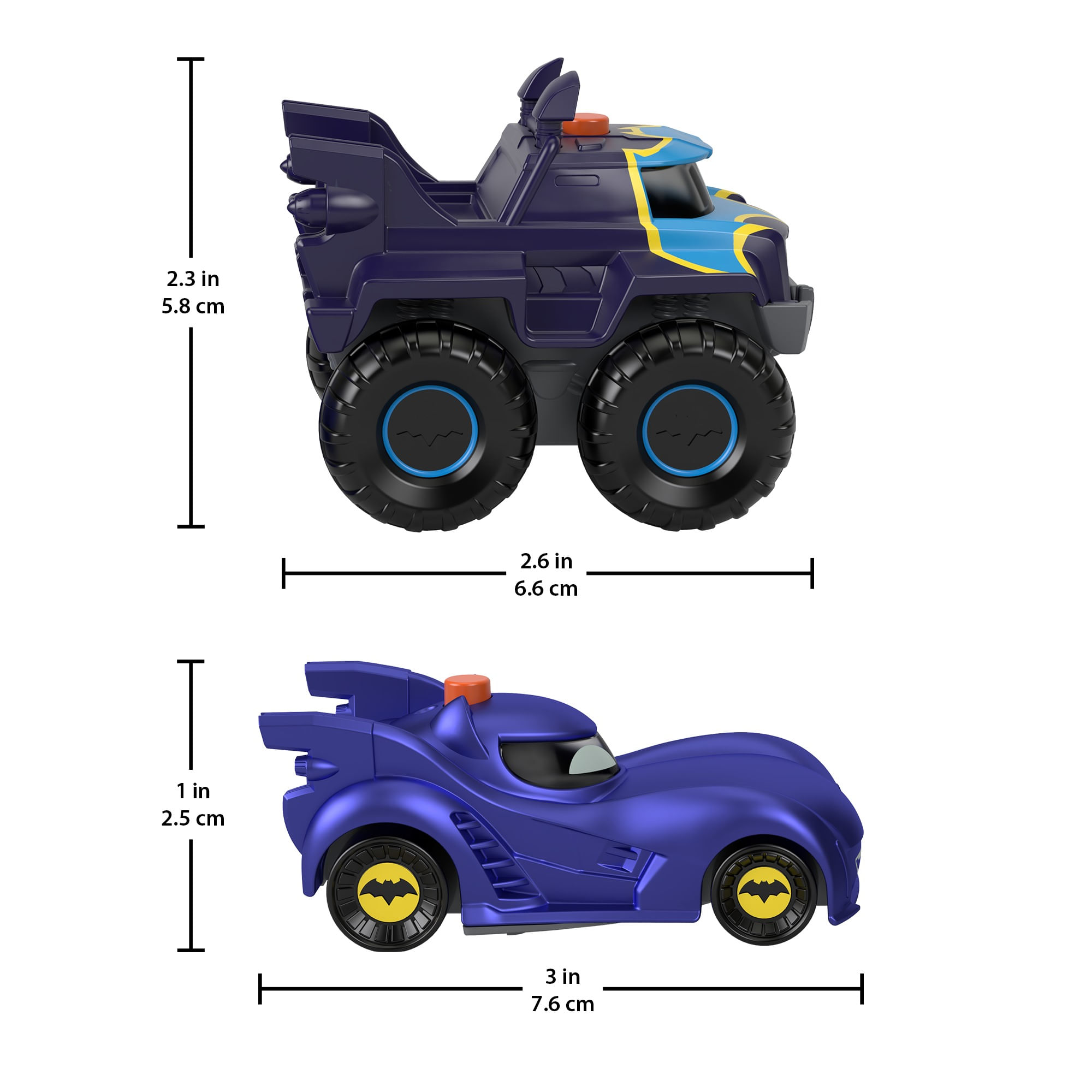 Fisher-Price Batwheels Veículo Bam e Buff - Mattel