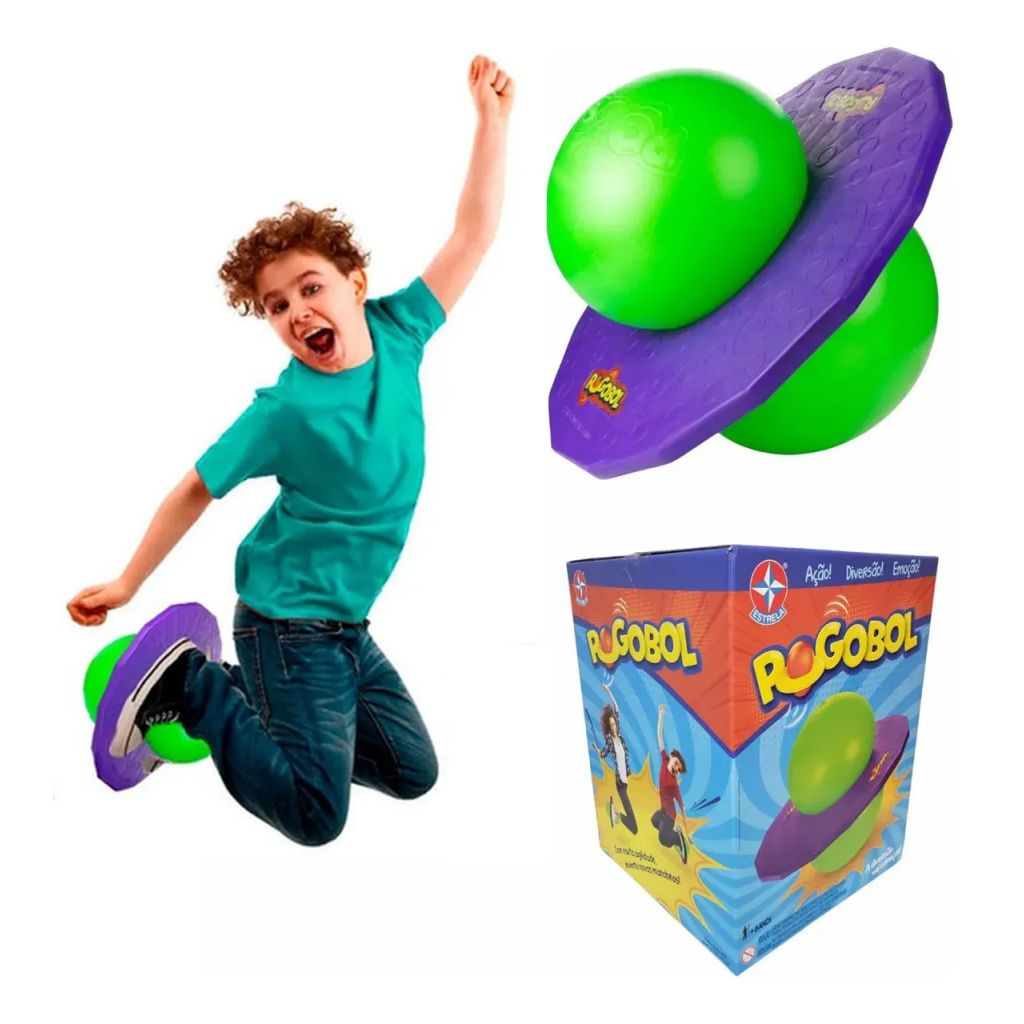 Pogobol Roxo e Verde - Estrela - Barão Distribuidor