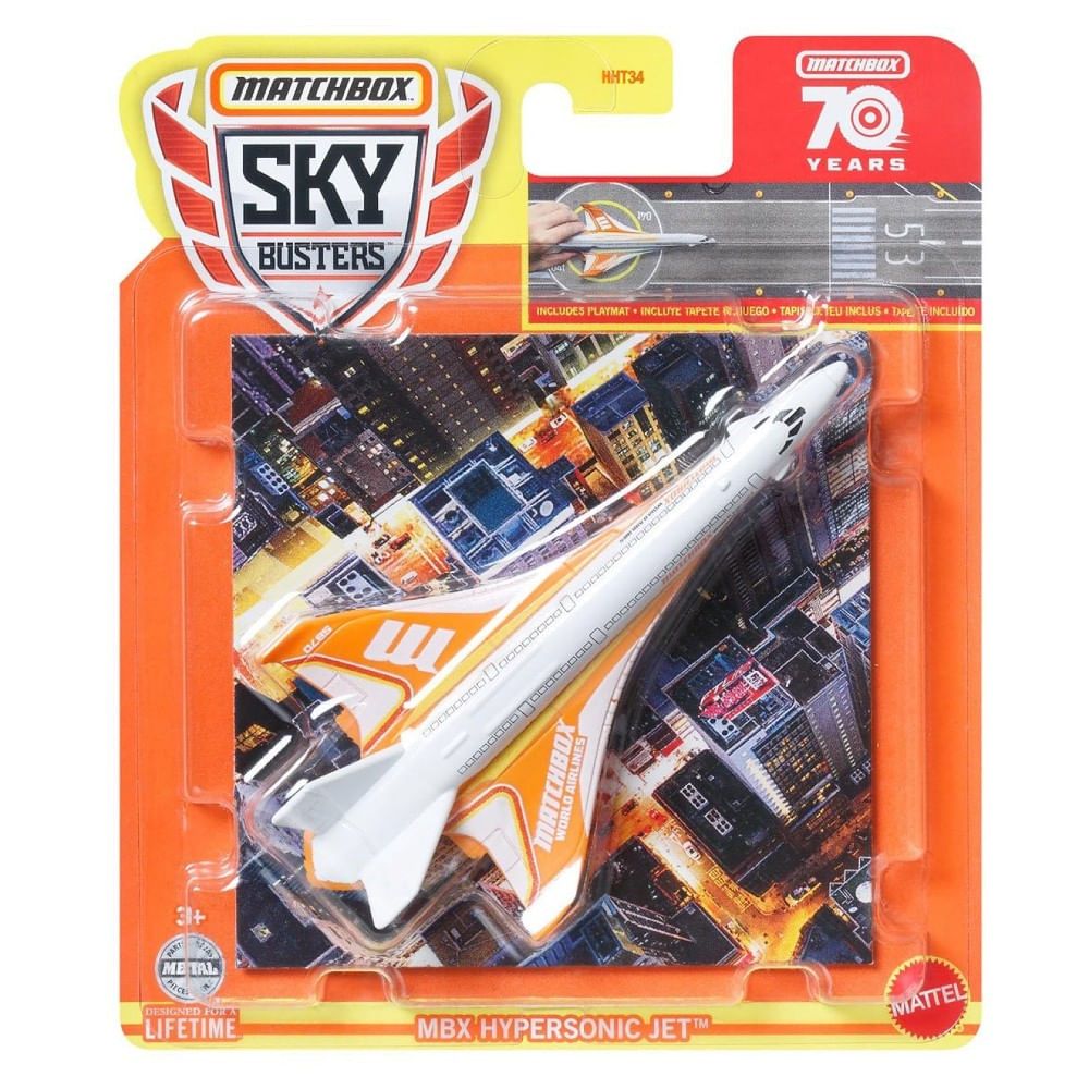 Matchbox MBX Hypersonic Jet Sky Busters - Mattel