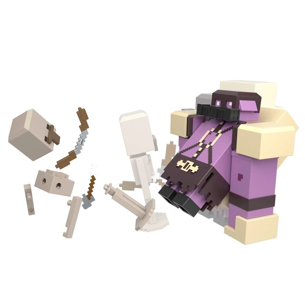 Minecraft Legends Fidget Porco-Tatu vs Esqueleto - Mattel