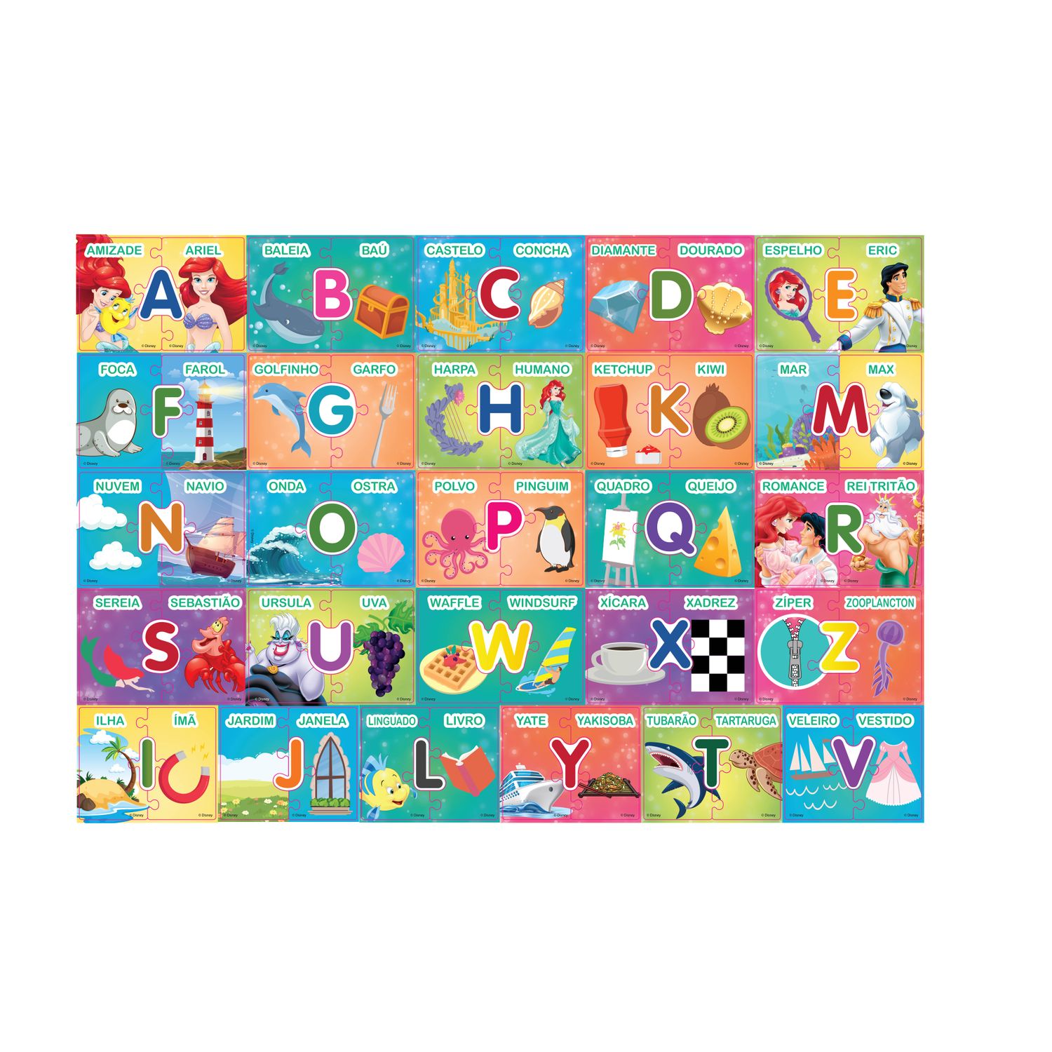 Jogo das Letras Princesas Disney Ariel - Mimo