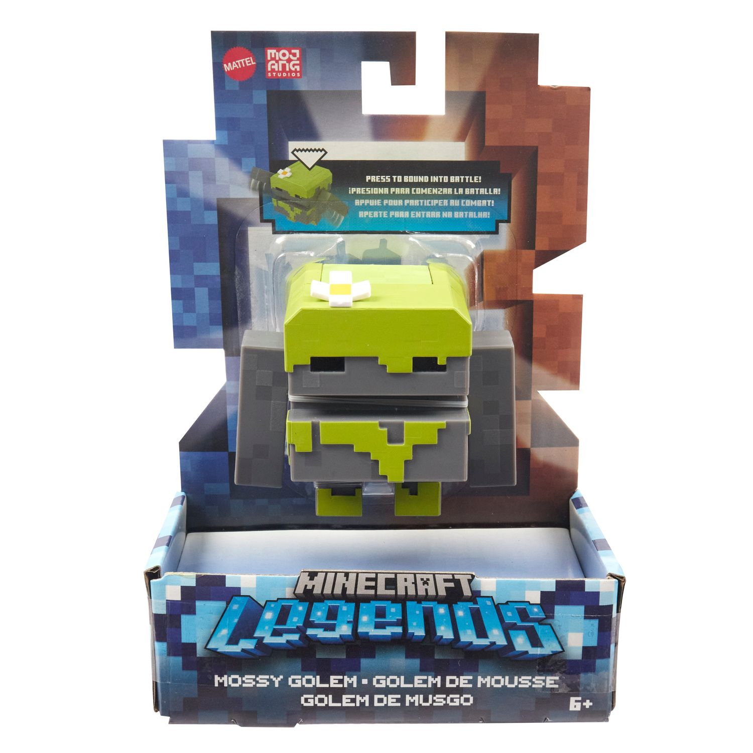 Minecraft Legends Golem Musgo - Mattel - Barão Distribuidor