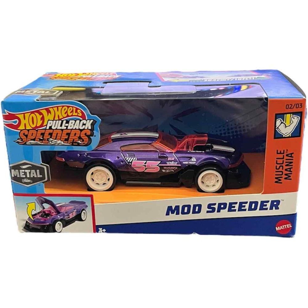 Hot Wheels Pull-Back Mod Speeder - Mattel